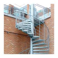 China Folding metal stairs portable steel stairs ower price cast iron spiral staircase for sale