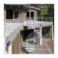 China Iron stair baluster design stainless steel helical stairs used metal spiral staircase for sale