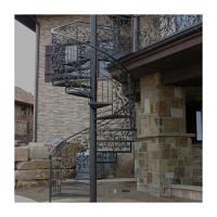 China Iron stair baluster design stainless steel helical stairs used metal spiral staircase for sale