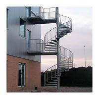 China Metal used metal stairs steel stair railing design used cast iron spiral staircase for sale