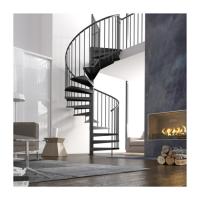 China Metal deck stairs stainless steel railings price cast iron spiral staircase for sale