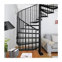 China Prefab metal stairs doulbe steel stringer stairs buy wrought iron spiral staircase for sale