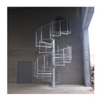 China Metal stair parts stair railing steel handrail wrought iron spiral staircase prices for sale