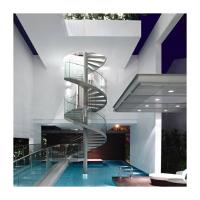 China Metal stair railing stainless steel floor grating decorative iron spiral staircase for sale