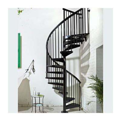 China Metal arc stairs mild steel stair stringer vintage iron spiral staircase for sale