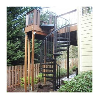China Metal wire mesh stairs steel investment casting indoor cast iron spiral staircase for sale