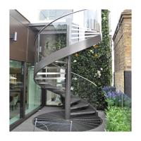 China Metal stairs prices stainless steel glass stairs china cast iron spiral staircaseops for sale
