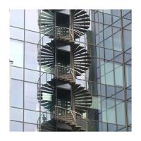 China Metal stairs manufacturers galvanized steel stairs grill cast iron rod spiral staircase for sale