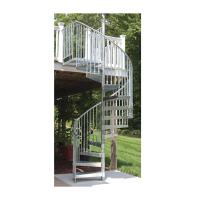China Used metal stair wrought iron sole stringer support stainless steel spiral staircase for sale