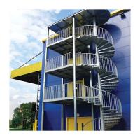 China Used metal stair wrought iron sole stringer support stainless steel spiral staircase for sale