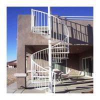 China Iron spindles metal stair stainless steel loft stairs metal spiral staircase in china for sale
