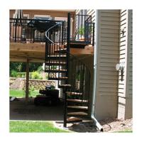 China Metal collapsible stairs carbon steel stairs cast iron small spiral staircase for sale