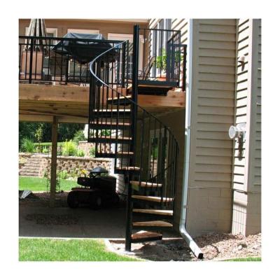 China Metal collapsible stairs carbon steel stairs cast iron small spiral staircase for sale