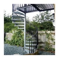 China Metal stair steps cast iron restaurant table base stainles steel spiral staircase for sale