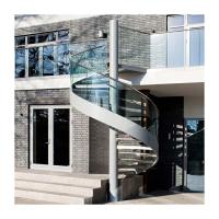 China Steel beam stairs design staircase iron railing design antique metal cast spiral stair for sale