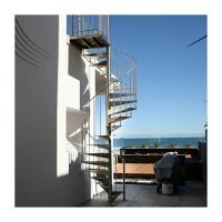 China Metal outdoor stairs interior steel stairs iron spiral staircase balusters for sale