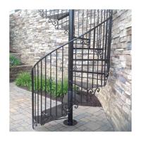 China Metal outdoor stairs interior steel stairs iron spiral staircase balusters for sale