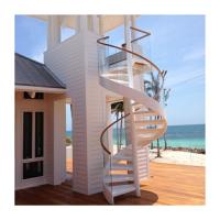 China Metal stair treads prefabricated steel manufacturers Cast Grey Iron Spiral Staircase for sale