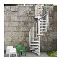 China Casting outdoor metal stairs stainless steel round stairs spiral iron staircase for sale
