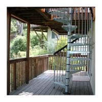 China Cast iron stairs price outdoor steel stair outdoor design metal spiral staircase for sale