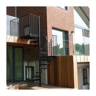 China Modern interior metal stair indoor steel stairs iron steel spiral staircase for sale