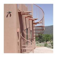 China Modern interior metal stair indoor steel stairs iron steel spiral staircase for sale