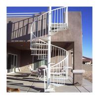 China Modern interior metal stair indoor steel stairs iron steel spiral staircase for sale
