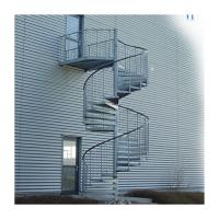 China Metal stairs to steps stainless steel handrail bracket stair iron spiral staircase for sale