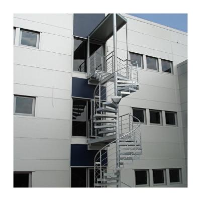 China Steel fabrication iron garden staircase design spiral metal stairs for sale