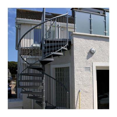 China Portable metal stairs steel structure stairs spiral staircase iron prices for sale
