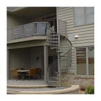 China Portable metal stairs steel structure stairs spiral staircase iron prices for sale