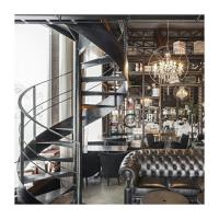 China Steel standoff cast iron casting staircase metal spiral stair for sale