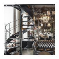 China Metal plant stand residantial steel stairs iron spiral staircase cupcake stand for sale
