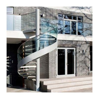 China Stainless steel indoor stair staircase wrought iron balustrade used metal Spiral Stairs for sale