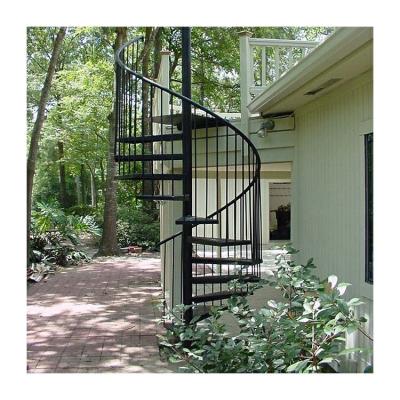 China Folding metal stairs iron steel staircase stainless steel post spiral stairs for sale