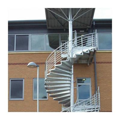 China Mono steel stringer stairs elegant indoor iron staircase metal casting spiral stairs for sale