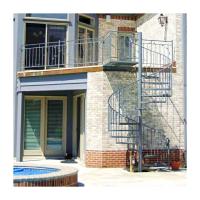 China Indoor cast iron stairs casting round metal staircase stainless steel spiral stair for sale