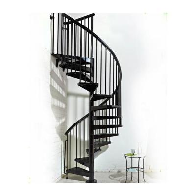 China Metal deck stairs cast iron staircase space saving steel spiral stairs for sale