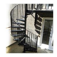 China Metal stairs desgin inexpensive wrought iron staircase models stainless steel inner spiral stairs for sale