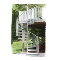 China Metal craft stair railing modern iron staircase white steel spiral stairs for sale
