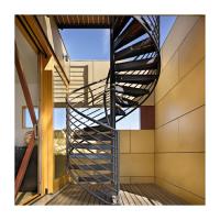 China Modern interior metal stair cast iron outside staircase steel spiral stair for sale