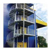 China Modern interior metal stair cast iron outside staircase steel spiral stair for sale