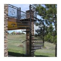 China Metal steps stainless steel staircase indoor iron spiral stairs for sale