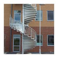 China Metal steps stainless steel staircase indoor iron spiral stairs for sale