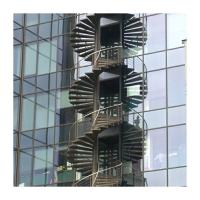 China Real estate metal sign frames staircase in stair steel plate step cast iron spiral stair with good price for sale