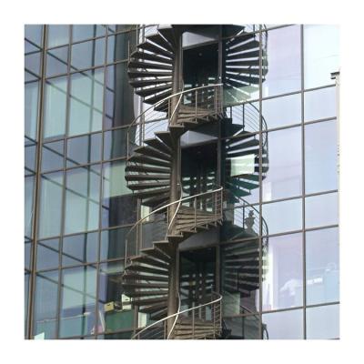 China Real estate metal sign frames staircase in stair steel plate step cast iron spiral stair with good price for sale