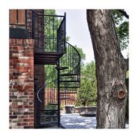 China Decorative metal handrails stainless steel balustrade staircase gray iron cast iron spiral stair for sale