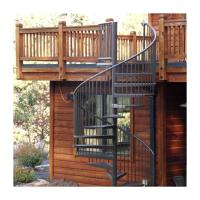 China Metal stairs external interior steel staircase outdoor cast iron spiral stair for sale