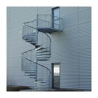 China Metal stairs external interior steel staircase outdoor cast iron spiral stair for sale