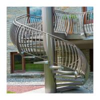China Metal stairs external interior steel staircase outdoor cast iron spiral stair for sale